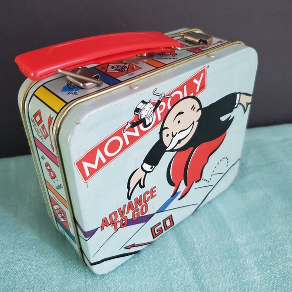Toys | Vintage Mini Lunch Box Hasbro Monopoly 200 Empty Tin Box | Poshmark